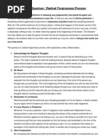 Radical Forgiveness Acceptance Worksheet | Feeling | Emotions