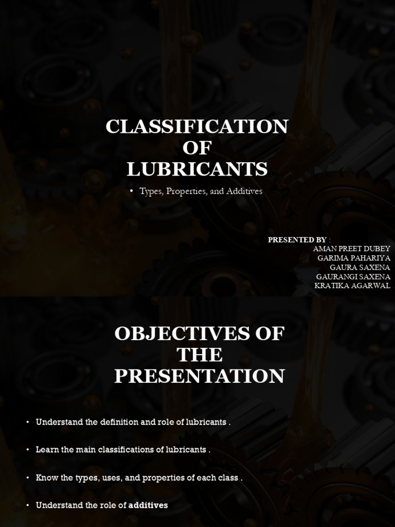 Classification of Lubrocants (F) | PDF | Lubricant | Oil