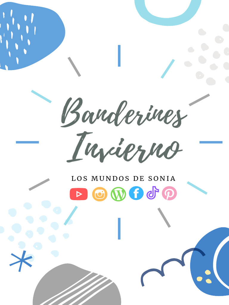 Banderines de Invierno Personalizables | PDF