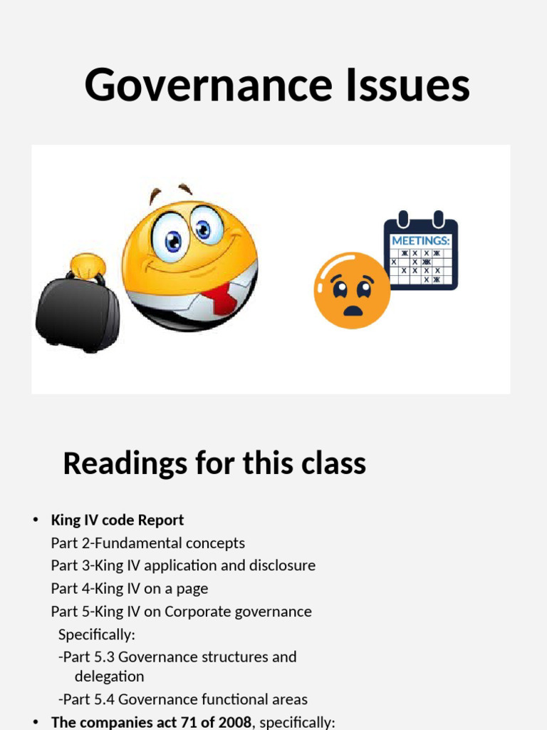 Governance Issues - 2025 | PDF | Governance | Audit Committee