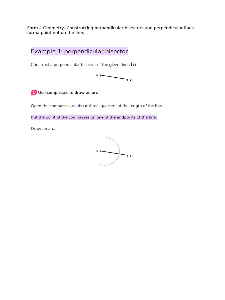 Constructing Perpendicular Lines, Reguular and Irregular Polygons | PDF