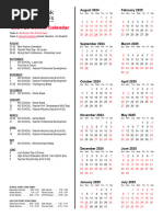 TCAPS School Calendar 2024-2025 | PDF
