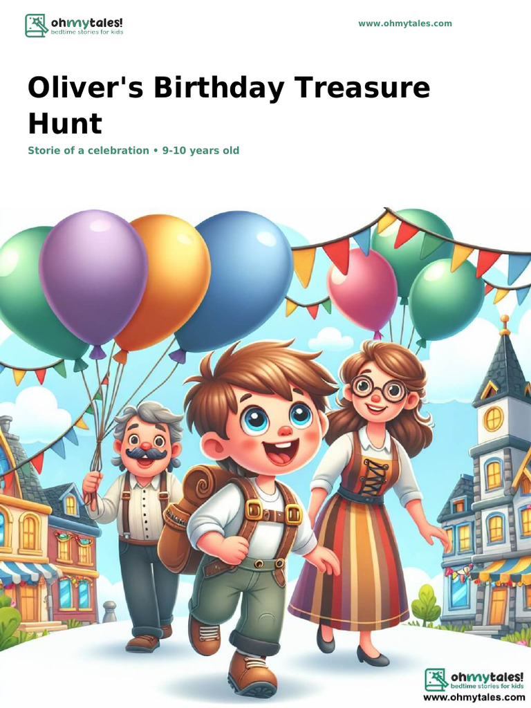 Oliver's Birthday Treasure Hunt | PDF