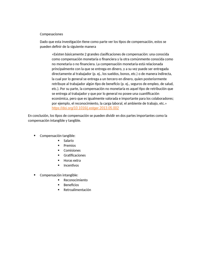 Compesaciones GTH | PDF