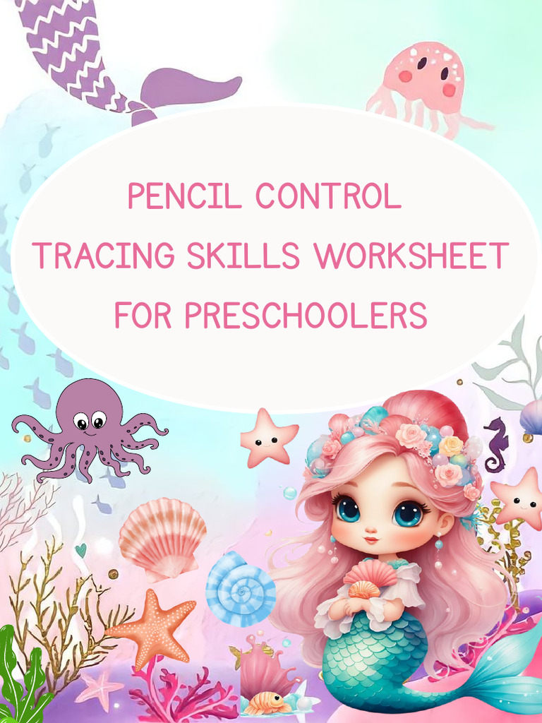 Pencil Control Tracing Skills Activity Strips Worksheet in Simple Bold ...