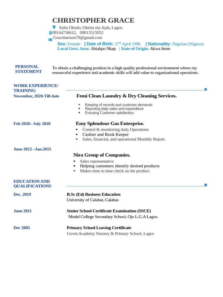 Christopher Grace (Updated) | PDF | Business | Social Psychology