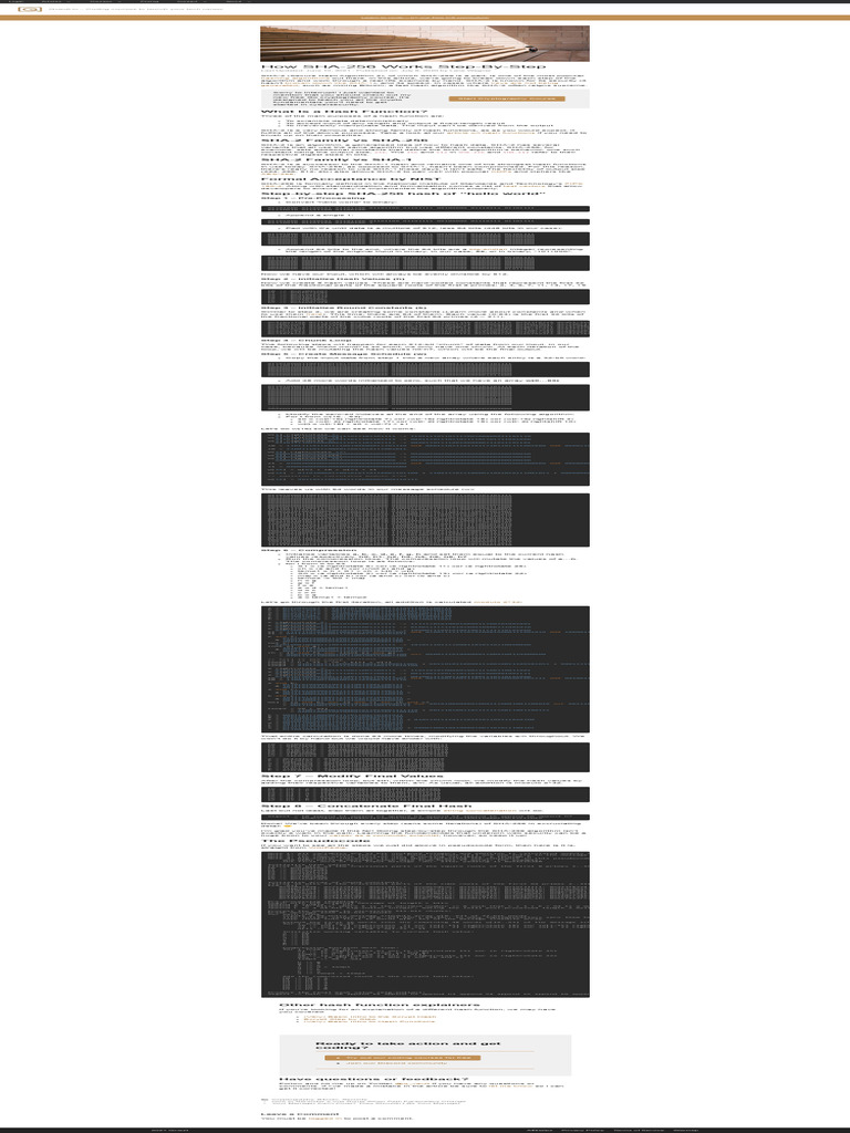How SHA-256 Works Step-By-Step - Qvault | PDF | Cryptography | Applied ...
