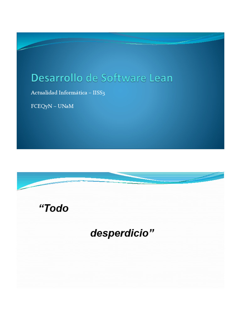 Desarrollo de Software Lean | PDF | Lean Manufacturing | Software