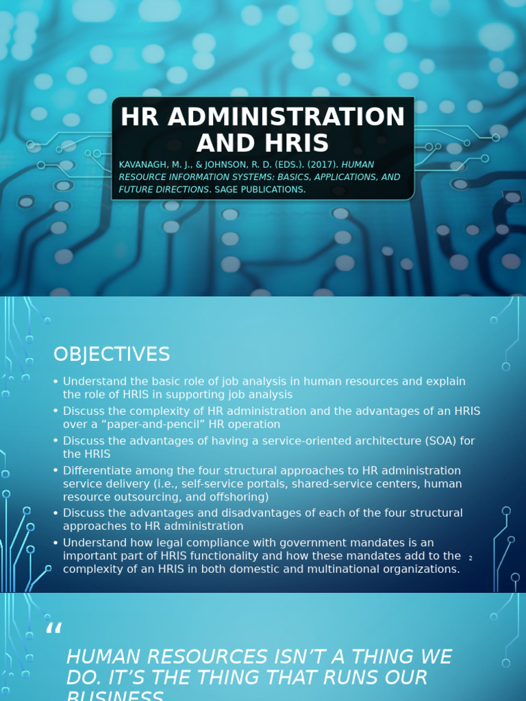 Topic 8 - 211 - HR Administration and HRIS | PDF | Human Resource Management | Outsourcing