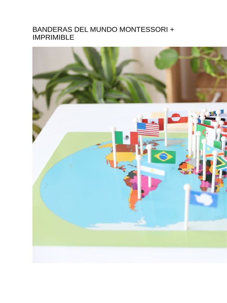 Banderas Del Mundo Montessori | PDF