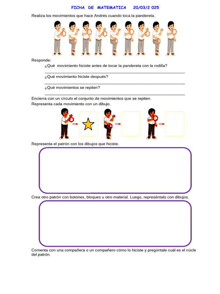 Patrones de Movimiento para Niños | PDF