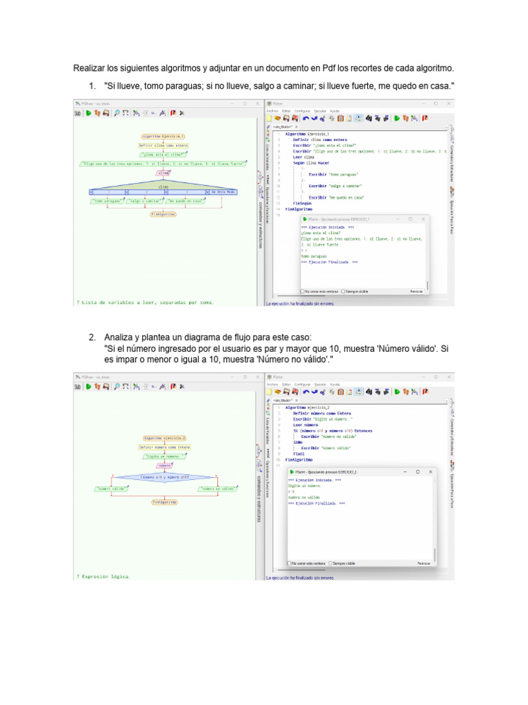 Algoritmia y Programacion Ejercicio 1 | PDF
