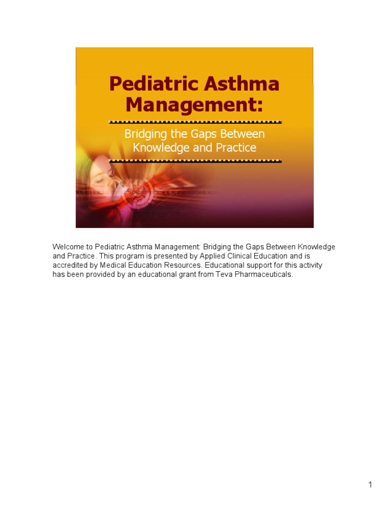Pediatric Asthma Management | PDF | Asthma | Cough