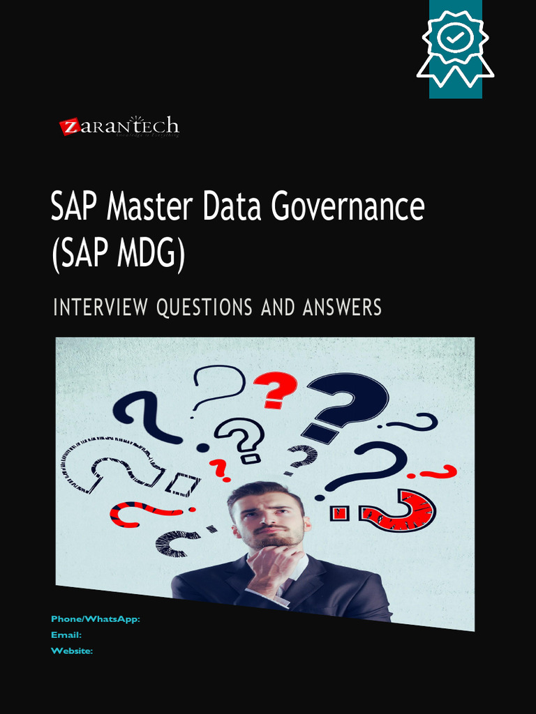 SAP MDG - Interview QAs (100 Questions) | PDF | Databases | Information Technology Management