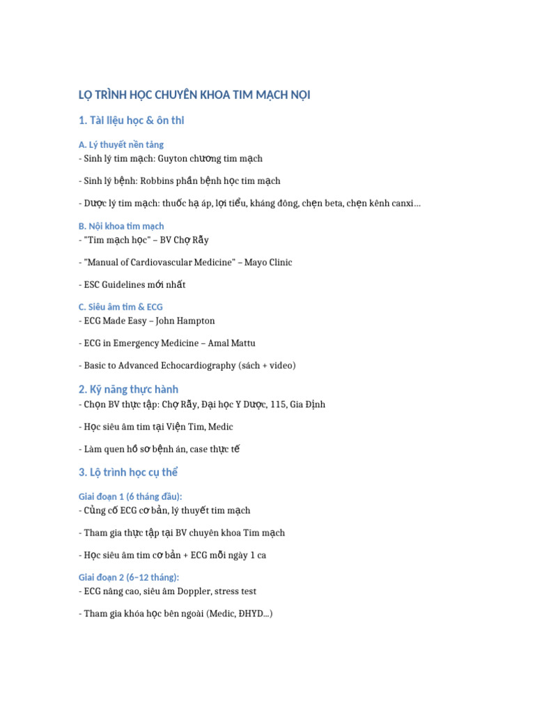 Lo Trinh Hoc Tim Mach | PDF