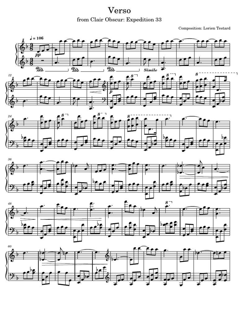 Verso Lorien Testard From Clair Obscur Expedition | PDF