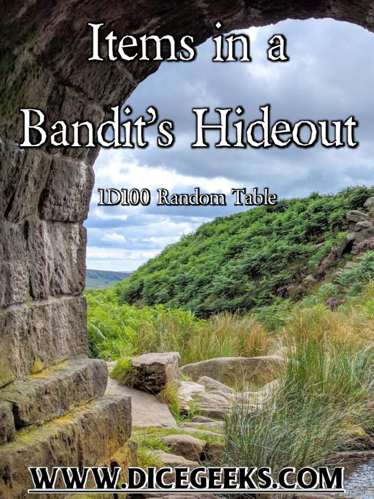 Bandit Hideout Loot Randomizer Table | PDF