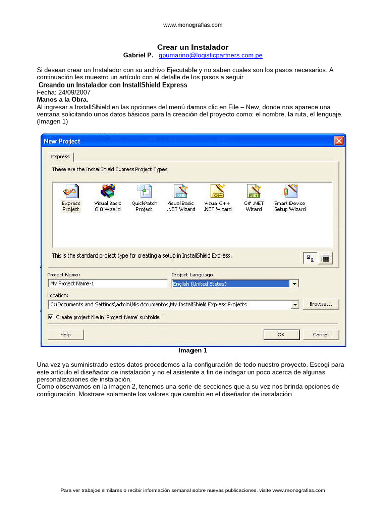 Cómo crear un instalador con InstallShield | PDF | Archivo de ...