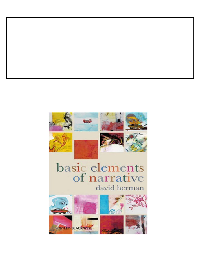 Basic Elements Of Narrative 1st Edition David Herman Pdf Download Pdf 