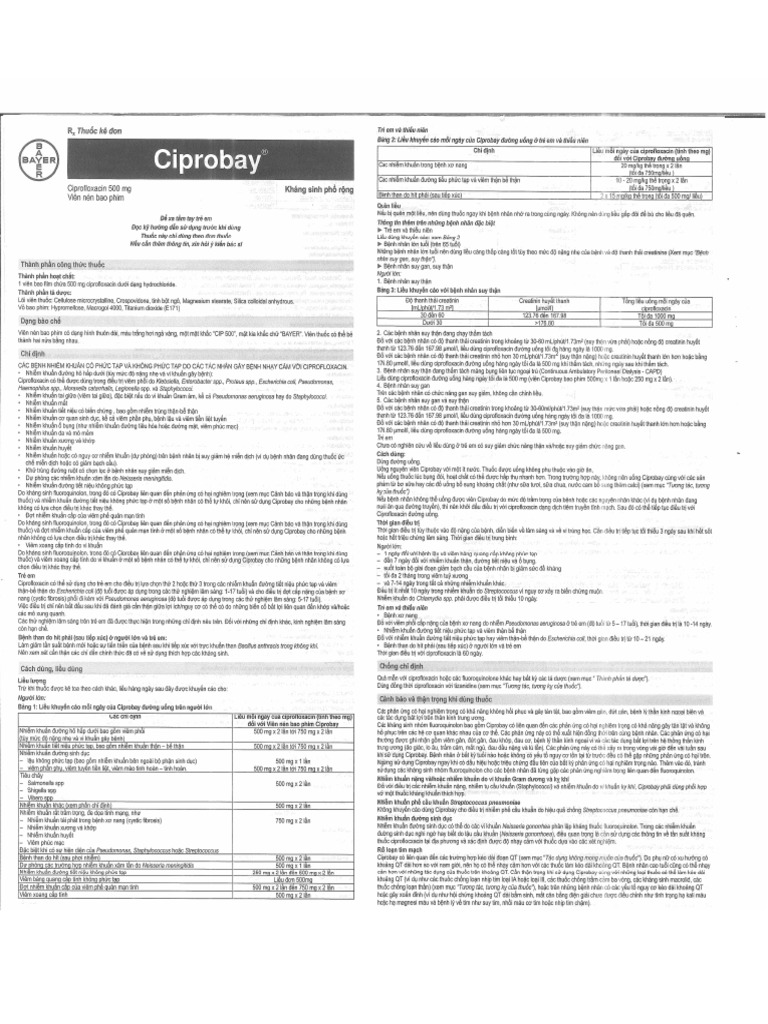 Ciprobay 500 | PDF