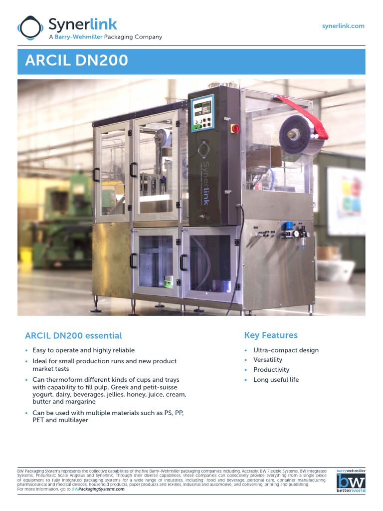Arcil Dn200 Brochure en | PDF | Secondary Sector Of The Economy