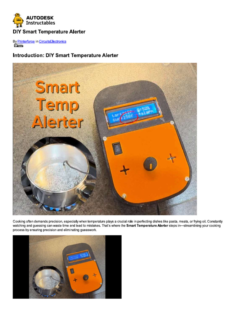 Smart Temperature Alerter | PDF