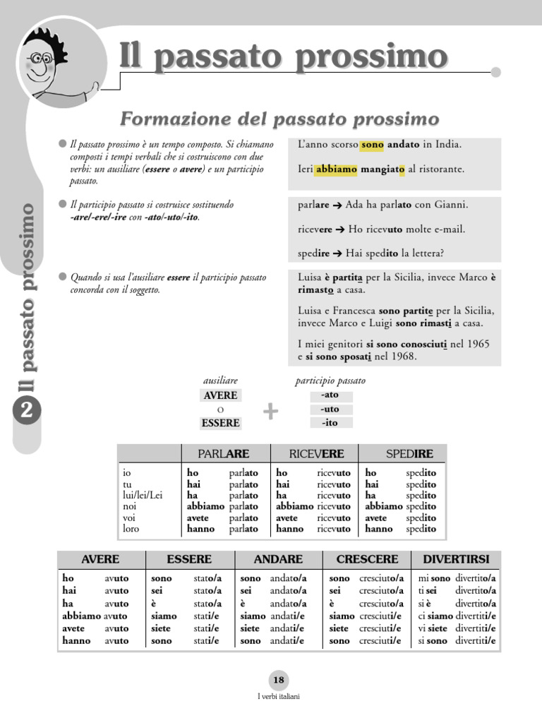 Passato Prossimo Completo - Ailin e Fede | PDF