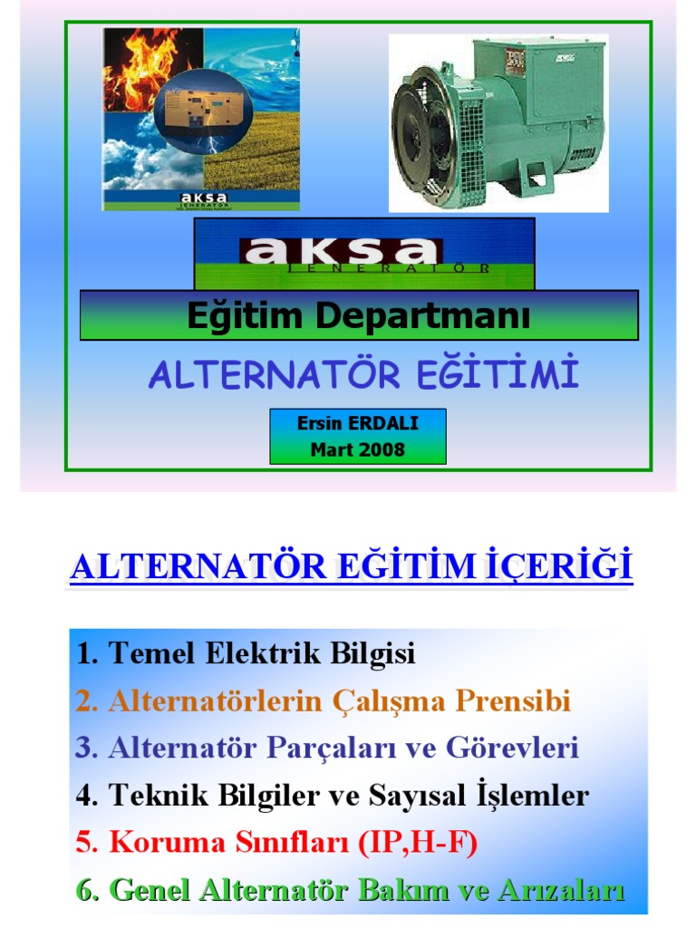 Alternatör Pdf