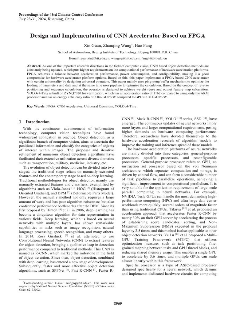 FPGA-Based CNN Accelerator Design | PDF | Deep Learning | Graphics ...