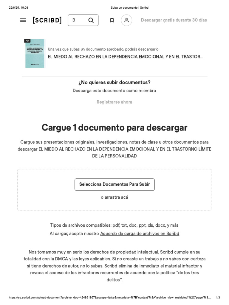 Suba Un Documento - Scribd | PDF | Scribd
