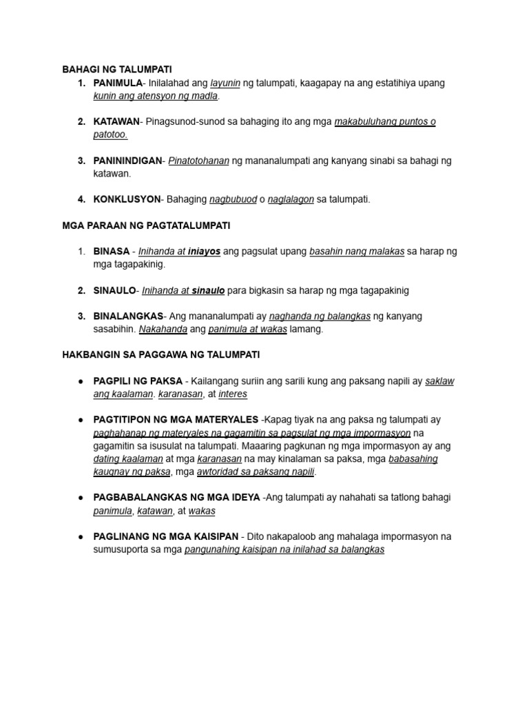 Panitikan Finals | PDF
