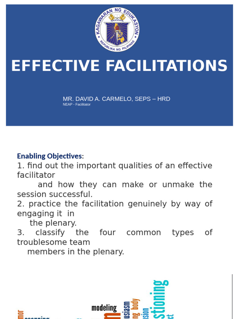 Effective Facilitation Skills | PDF