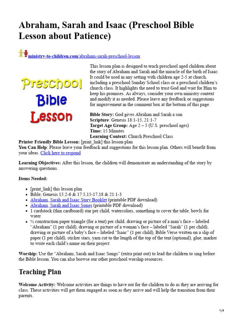 God's Promise to Abraham and Sarah | PDF | Sarah | Abraham