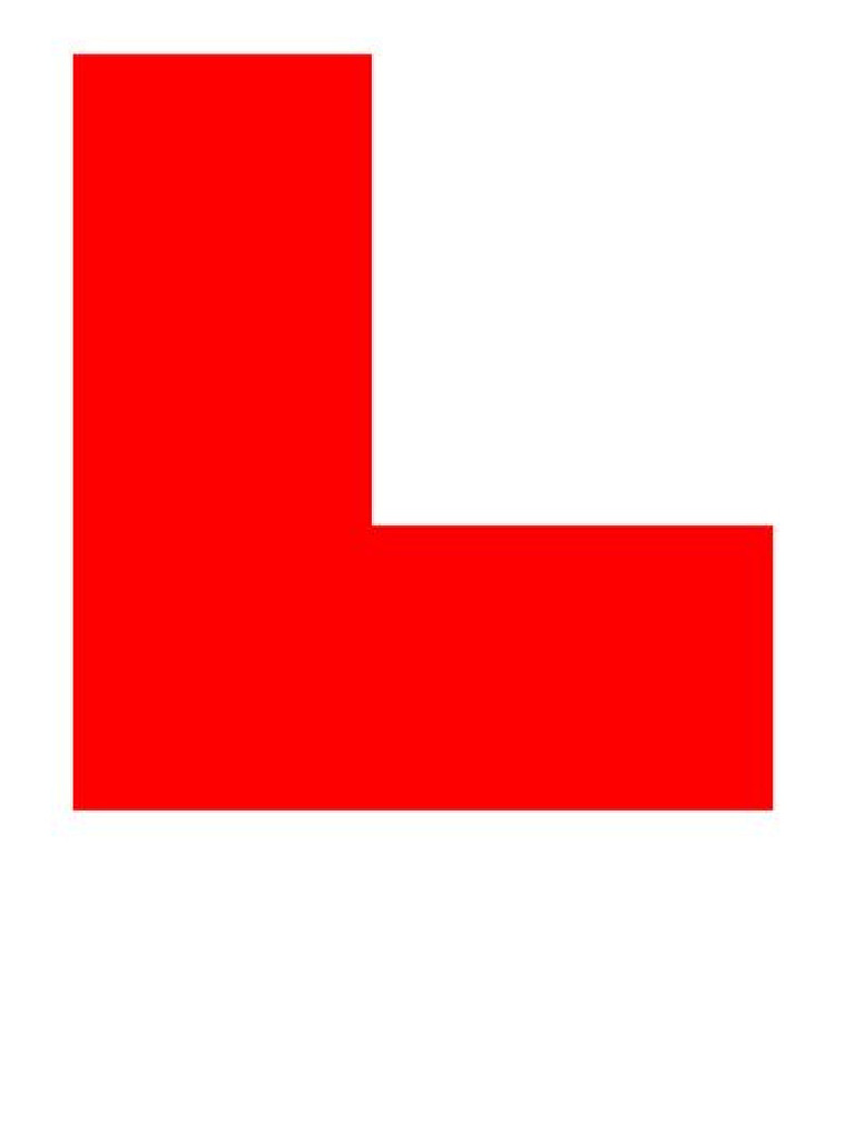 Red L For Learning Driver | PDF
