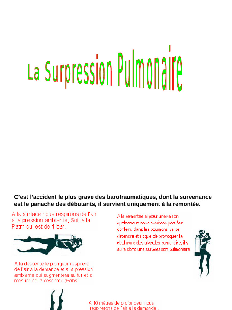 Surpression Pulmonaire Et Conclusion Baro | PDF