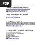 Cara Login ke Platform Merdeka Mengajar | PDF | Bisnis | Ilmu Sosial