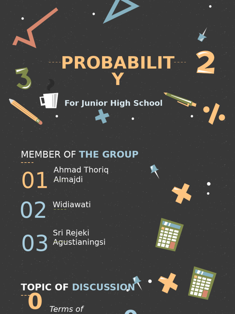 Probability Junior High School Group 5 | PDF | Probability | Applied Mathematics