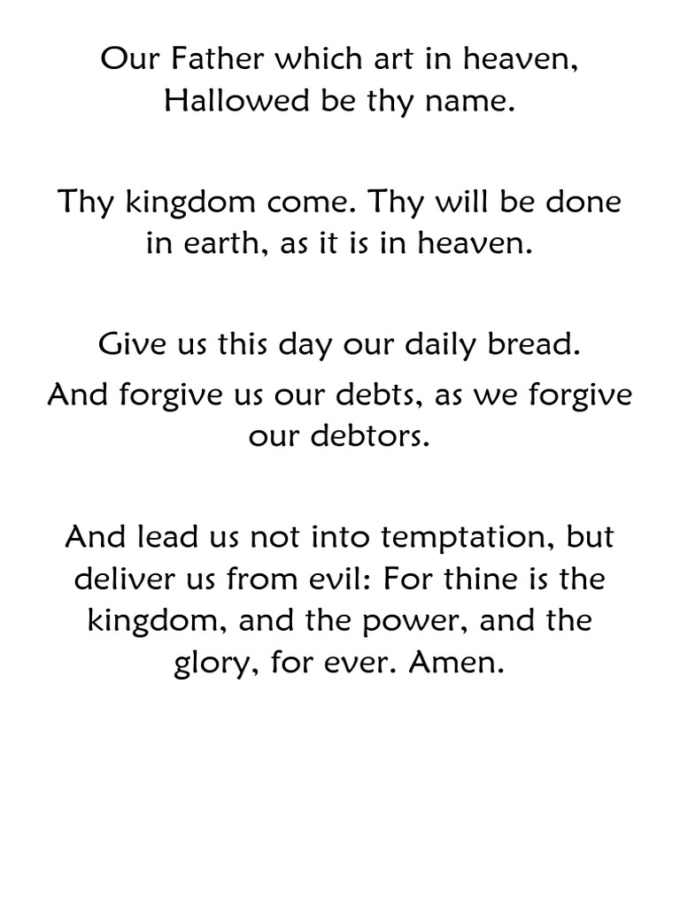 Our Father Which Art in Heaven | PDF