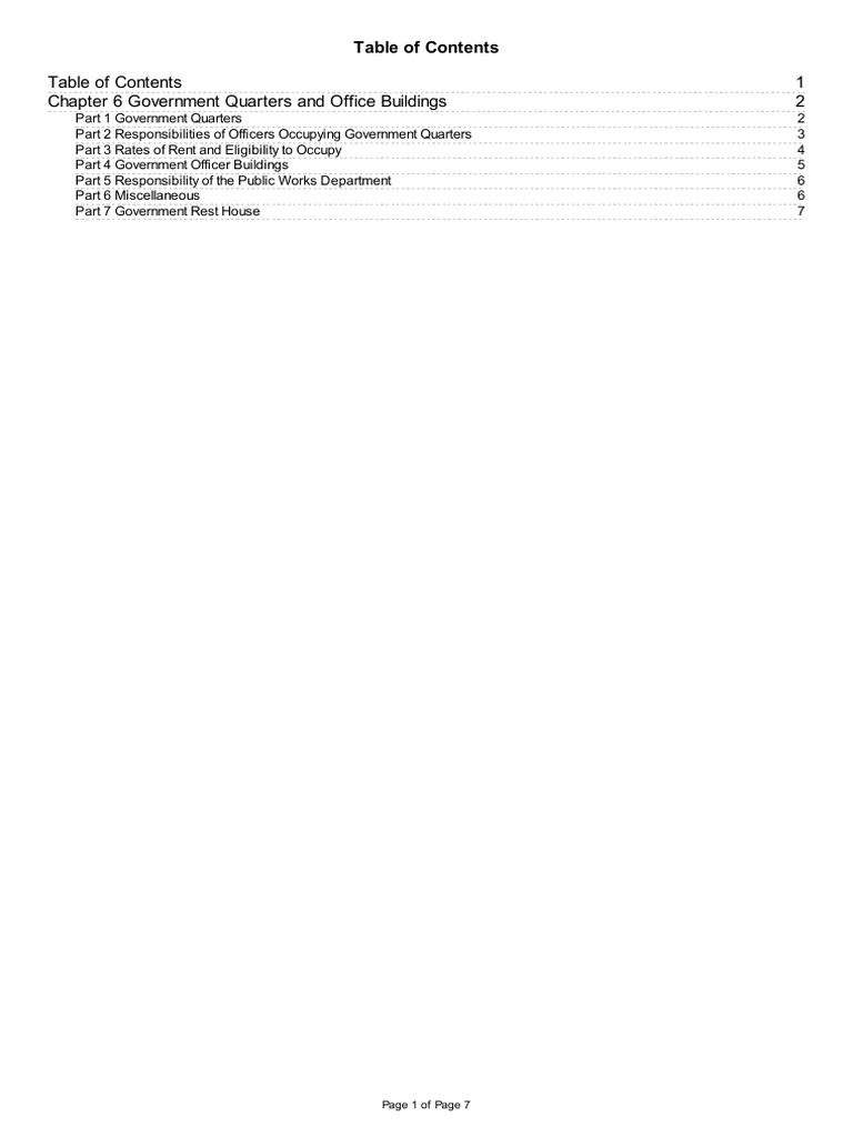 Chapter 6 - Government Quarters and Office Buildings | PDF | Government
