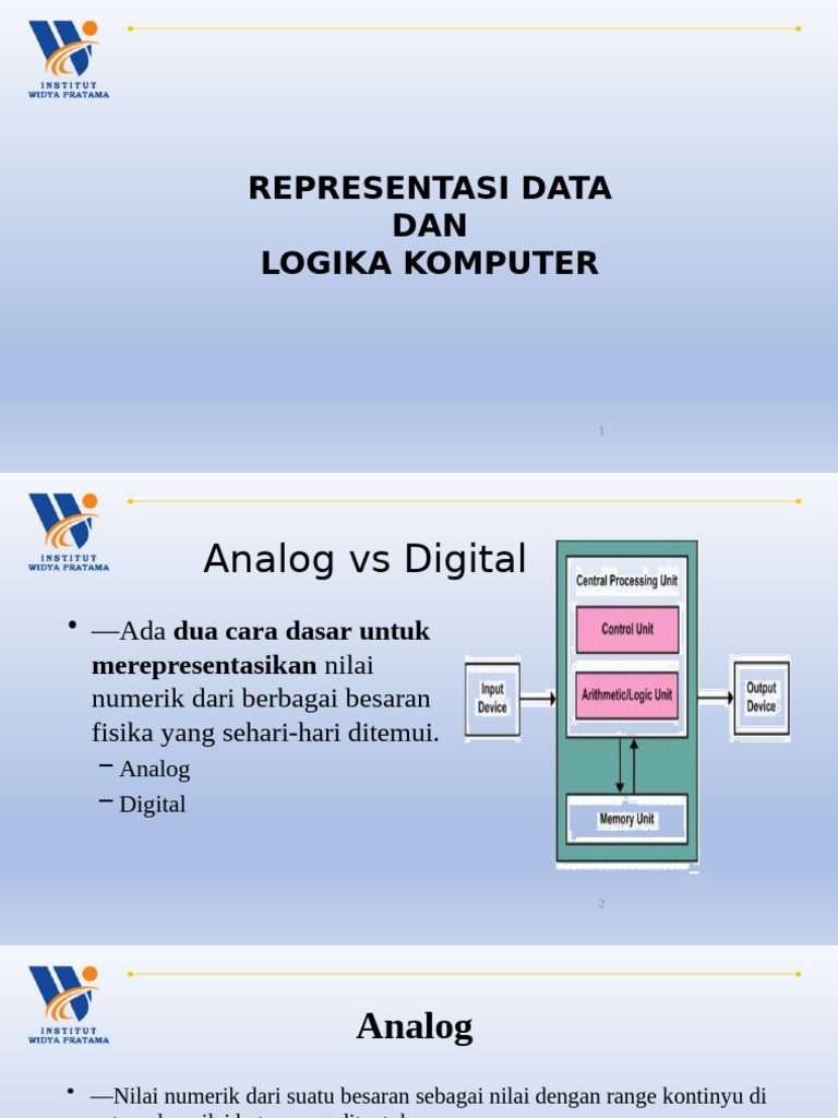 Representasi Data Dan Logika Komputer | PDF