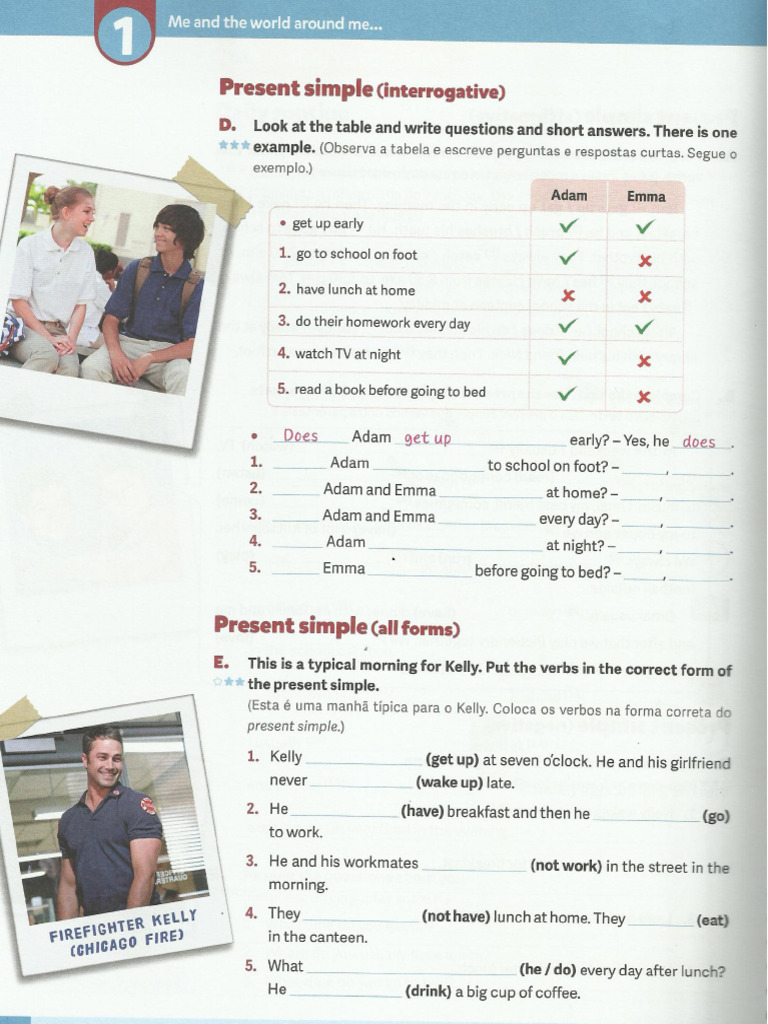Present Simple Negative All Forms | PDF