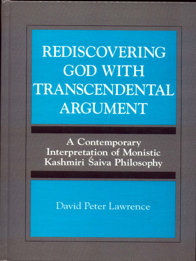"David Peter Lawrence"B-Rediscovering God With The Transcendental ...