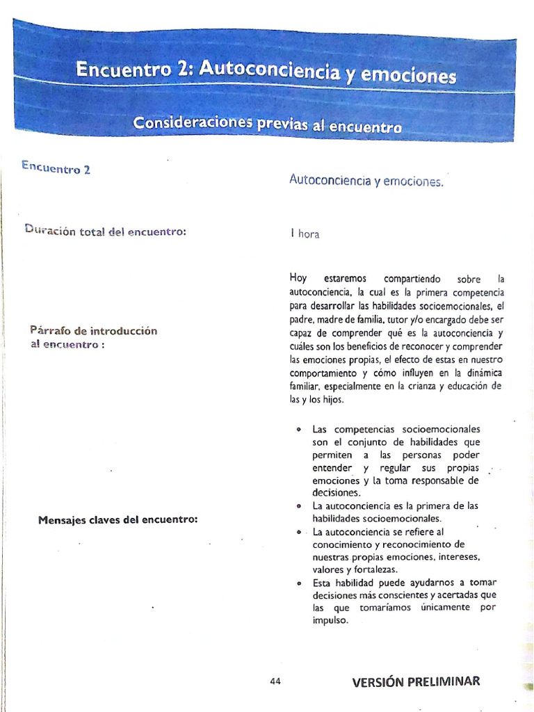 Autoconciencia y Emociones | PDF