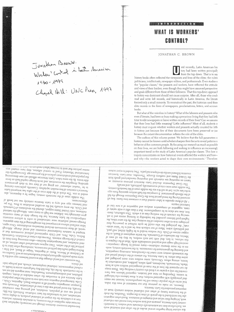 Brown Workers Control | PDF