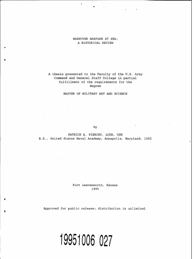 Maneuver Warfare at Sea_ a Historical Review_ Trafalgar and Falklands ...