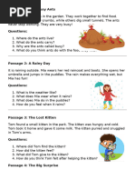 Grade 1 CVC Reading Passages | PDF