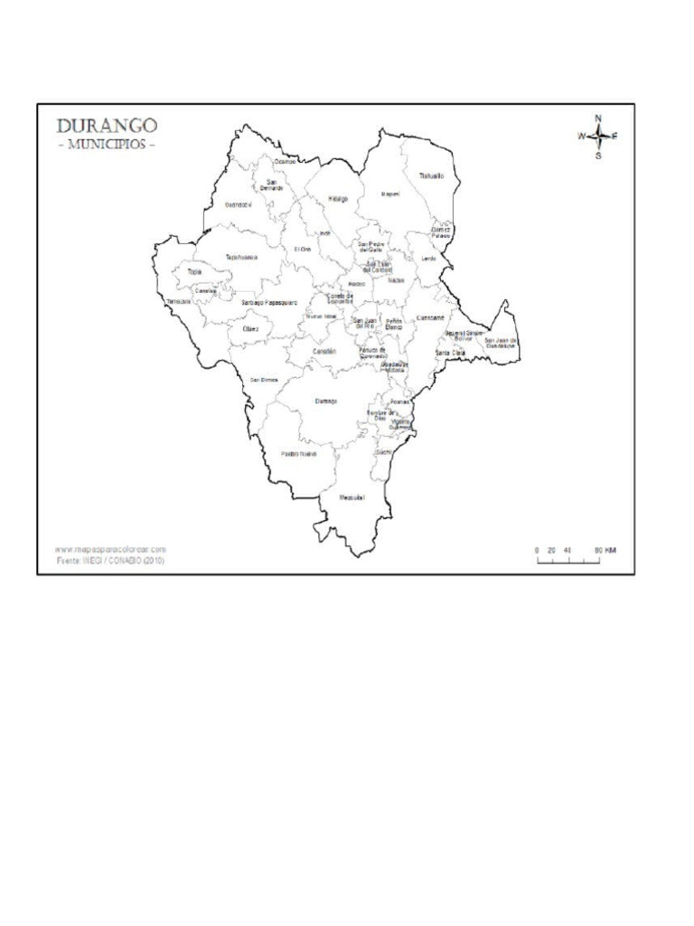 Mapa de Durango | PDF