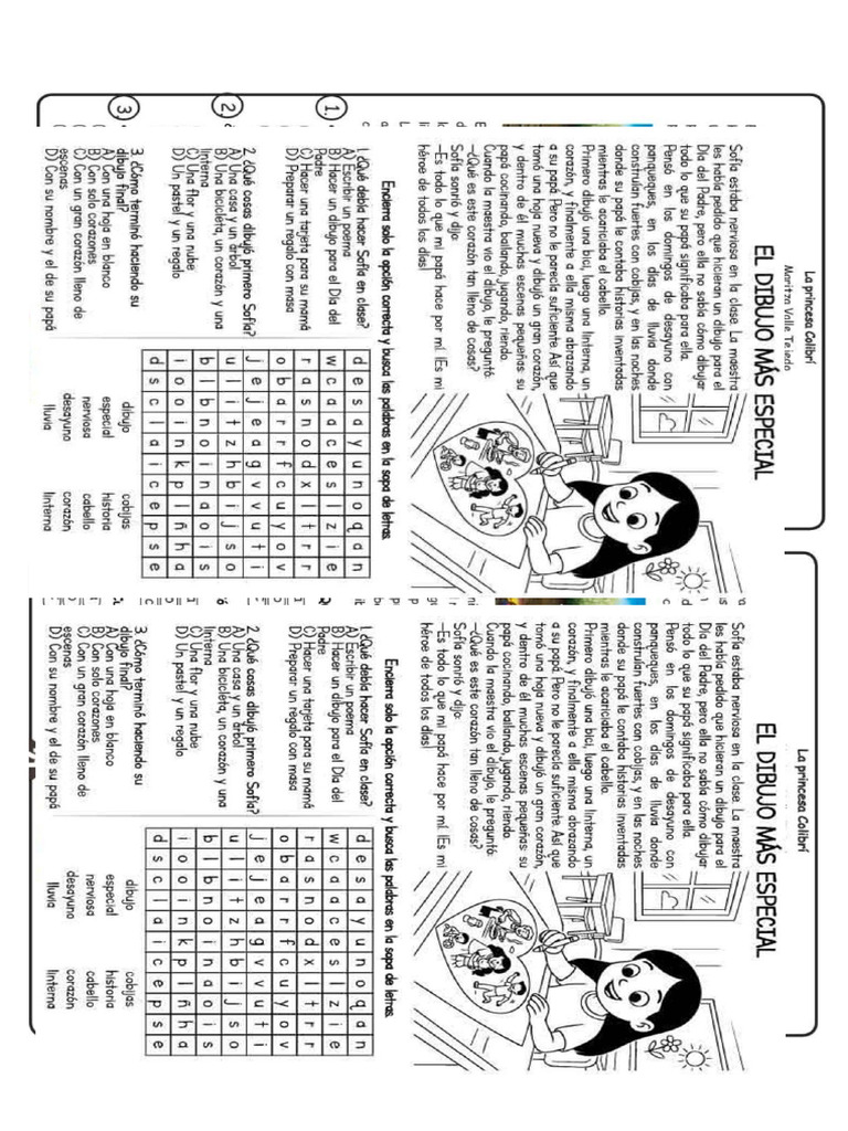 Comprension Lectora para Vacaciones | PDF