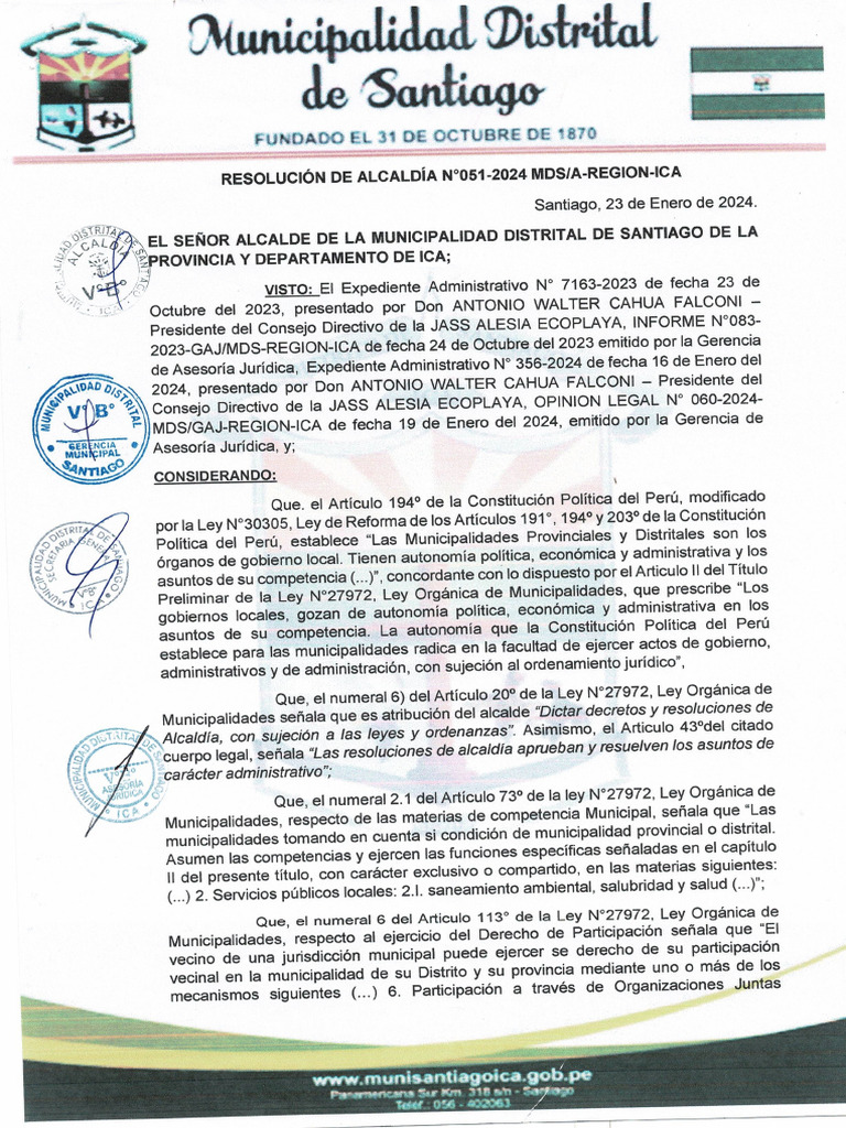 Resolucion de La Jass | PDF