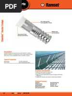 Chemset Anchor Ramset: Installation and Performance Details | PDF